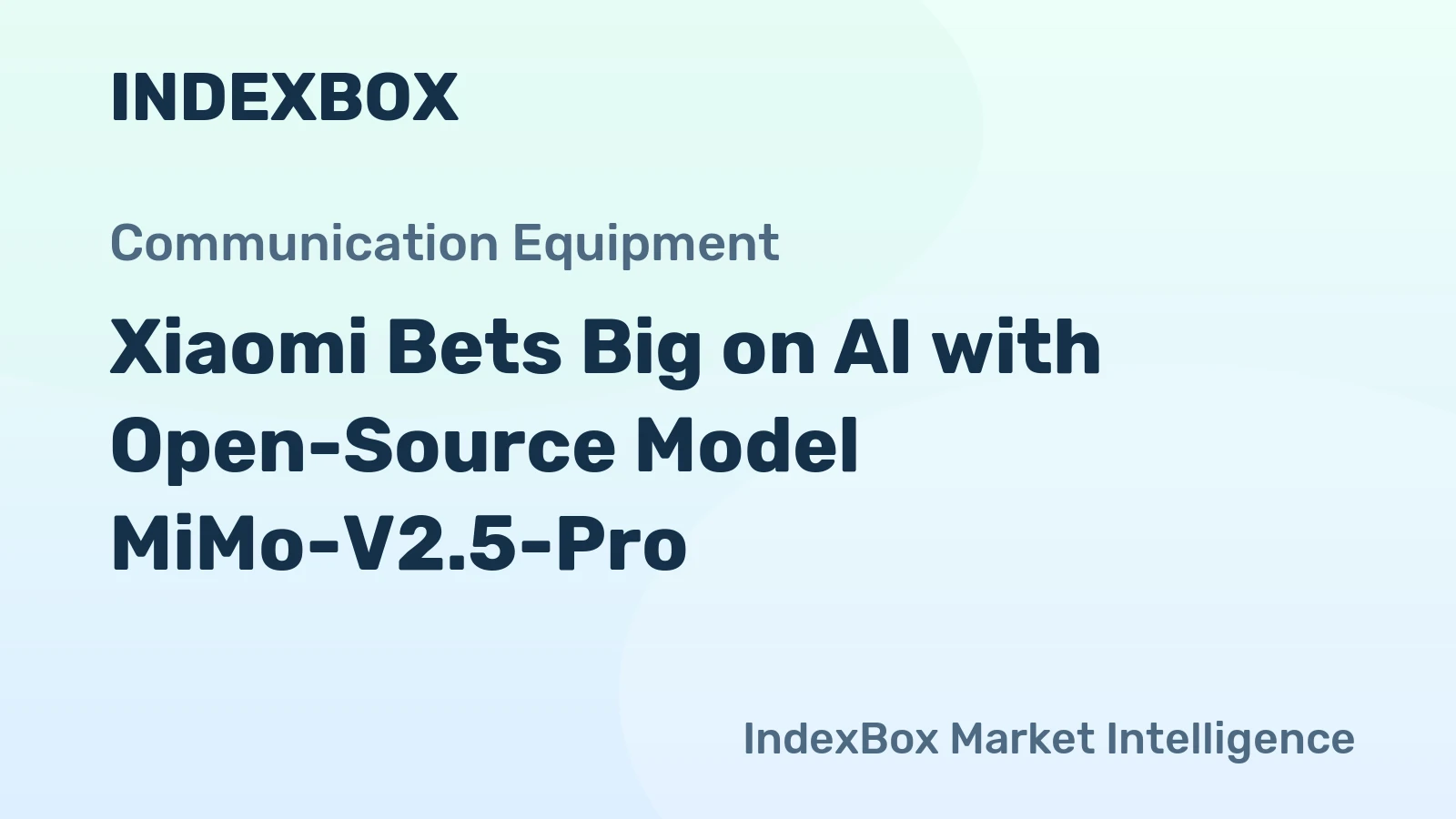 Xiaomi Bets Big on AI with Open-Source Model MiMo-V2.5-Pro