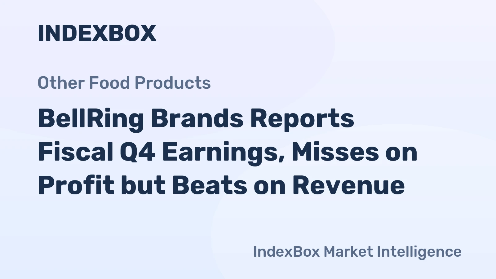 BellRing Brands Reports Fiscal Q4 Earnings, Misses on Profit but Beats on Revenue