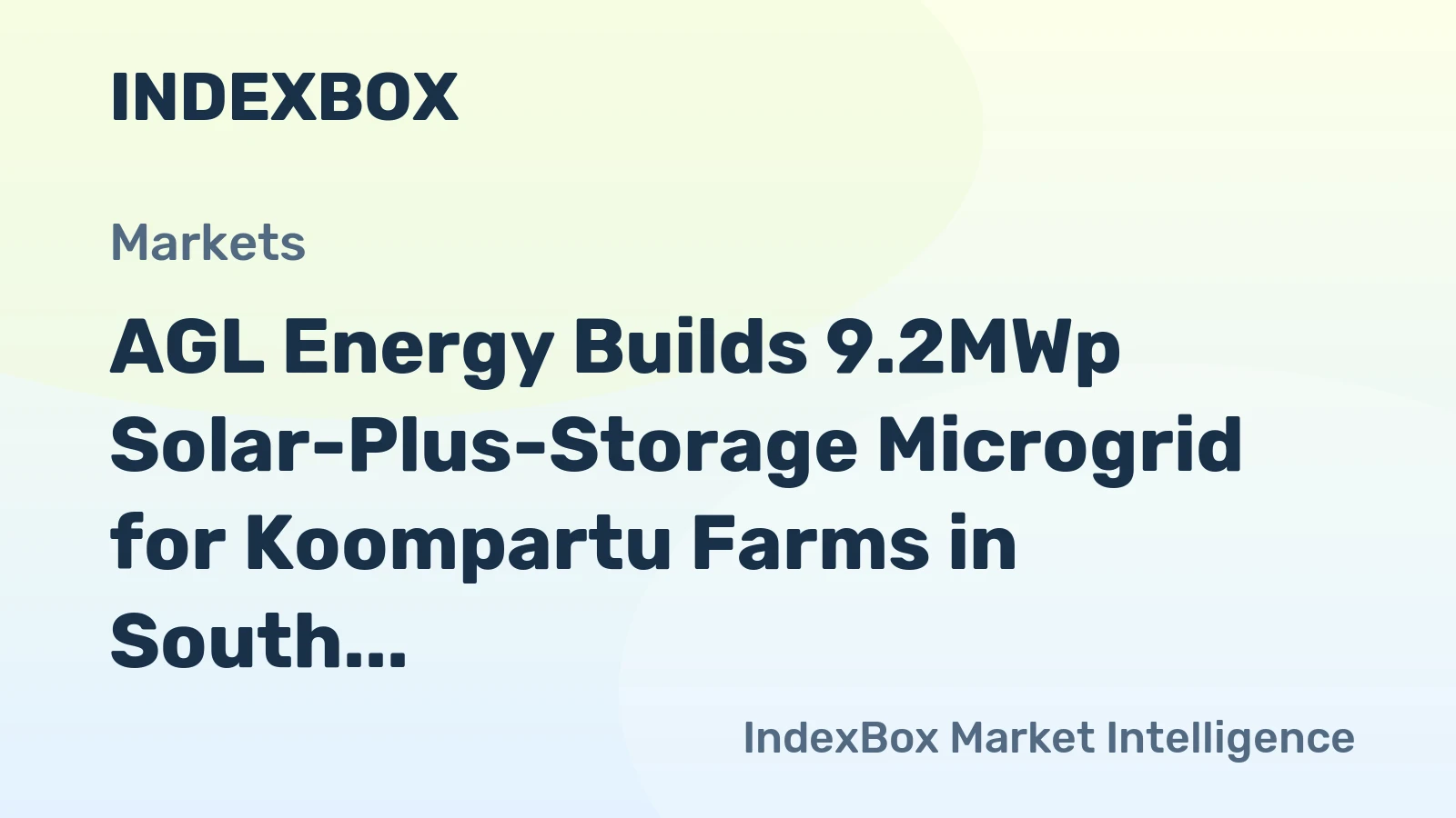 AGL Energy Builds 9.2MWp Solar-Plus-Storage Microgrid for Koompartu Farms in South Australia