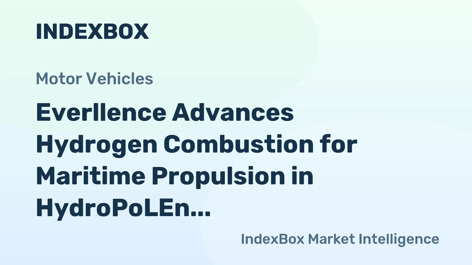 Everllence Advances Hydrogen Combustion for Maritime Propulsion in HydroPoLEn Project