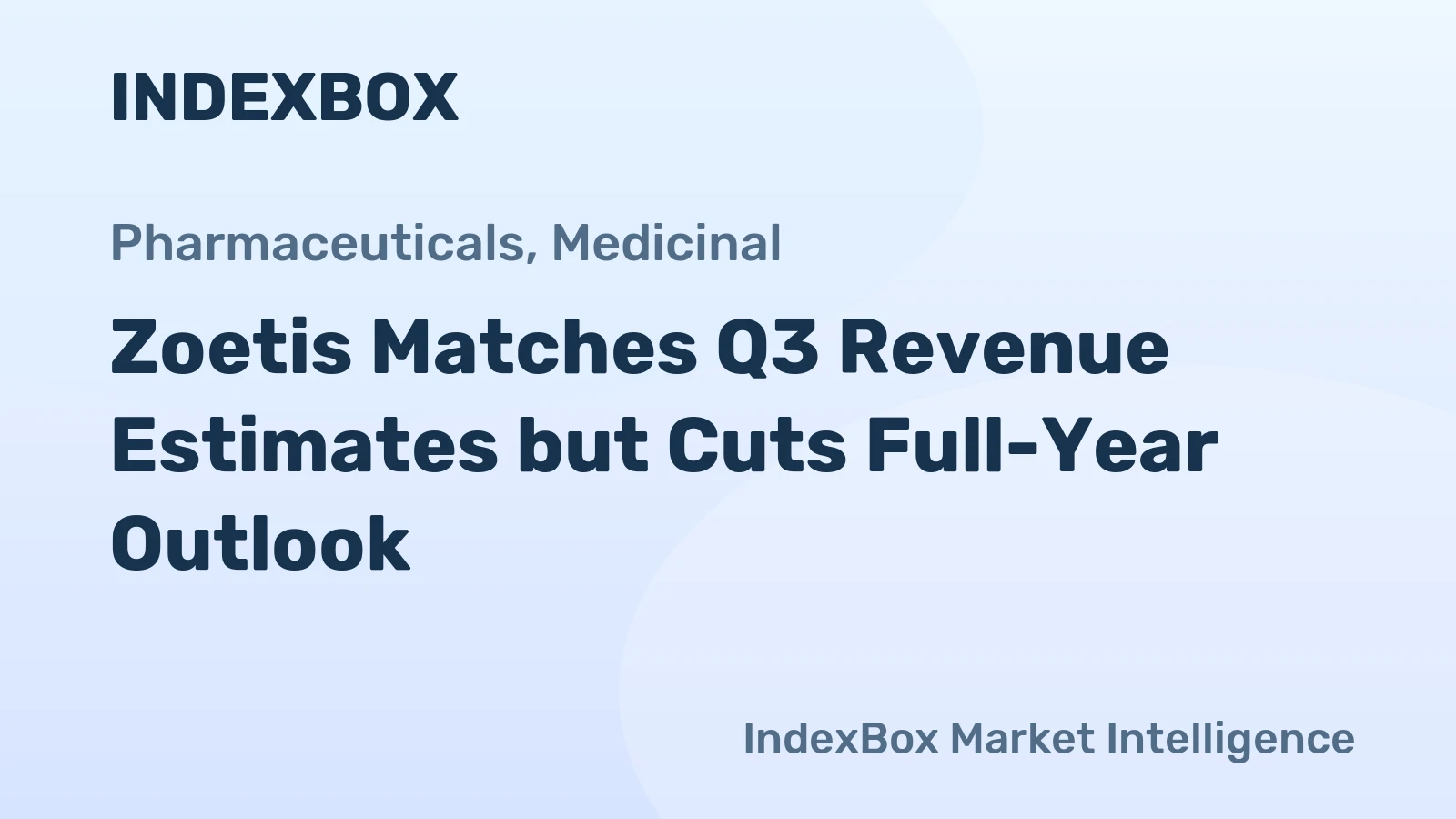 Zoetis Matches Q3 Revenue Estimates but Cuts Full-Year Outlook