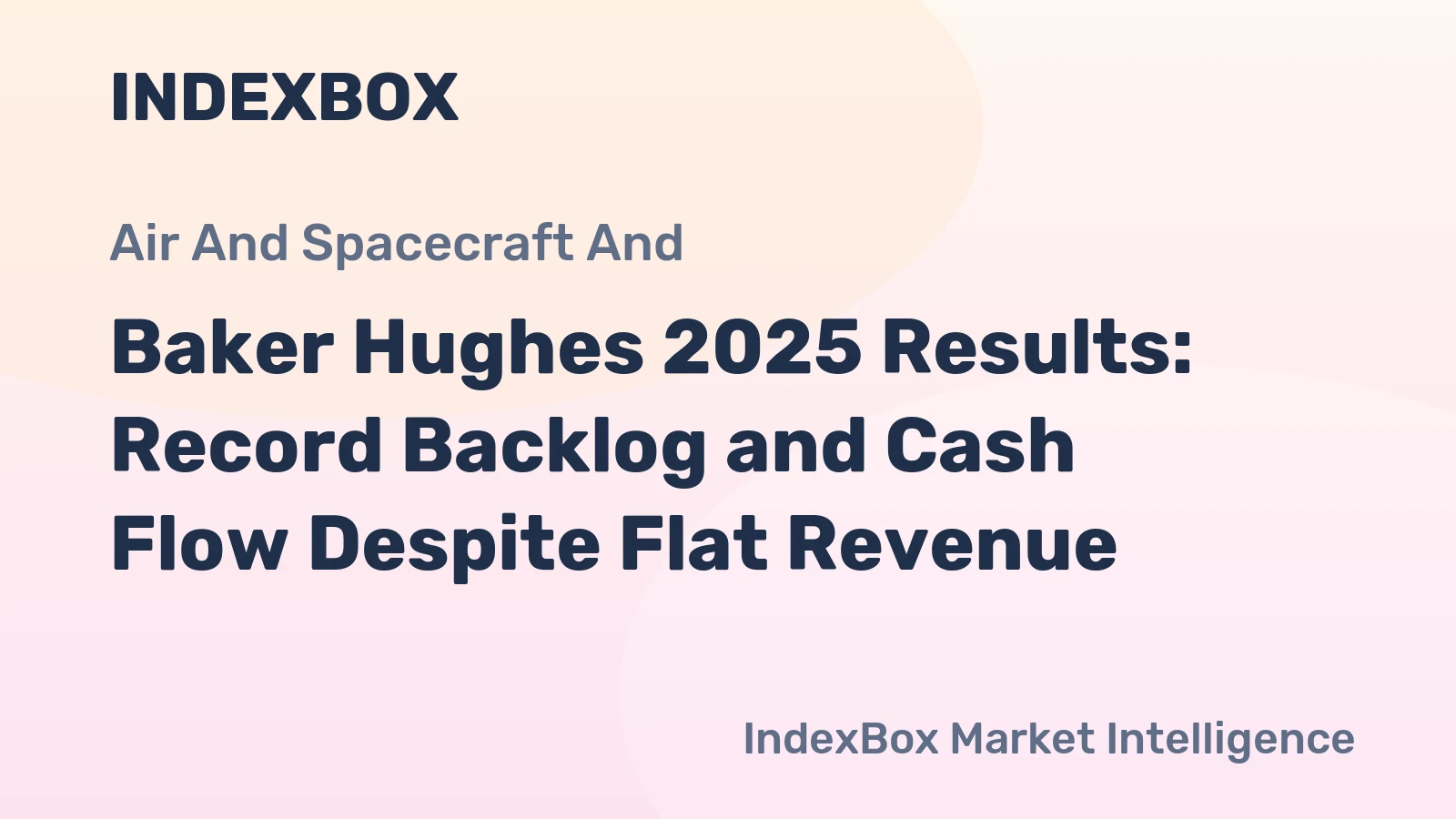 Baker Hughes 2025 Results: Record Backlog and Cash Flow Despite Flat Revenue
