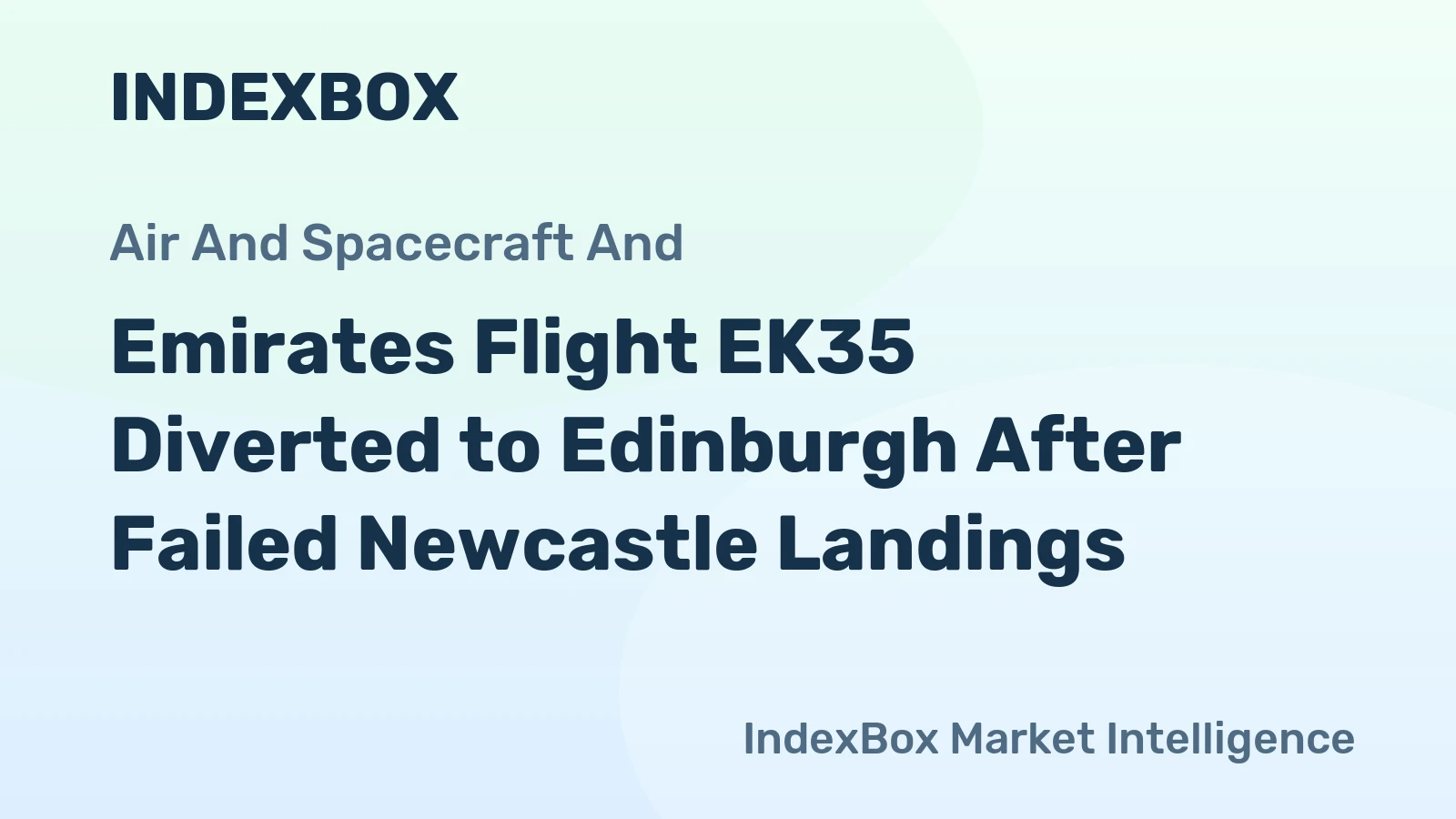 Emirates Flight EK35 Diverted to Edinburgh After Failed Newcastle Landings