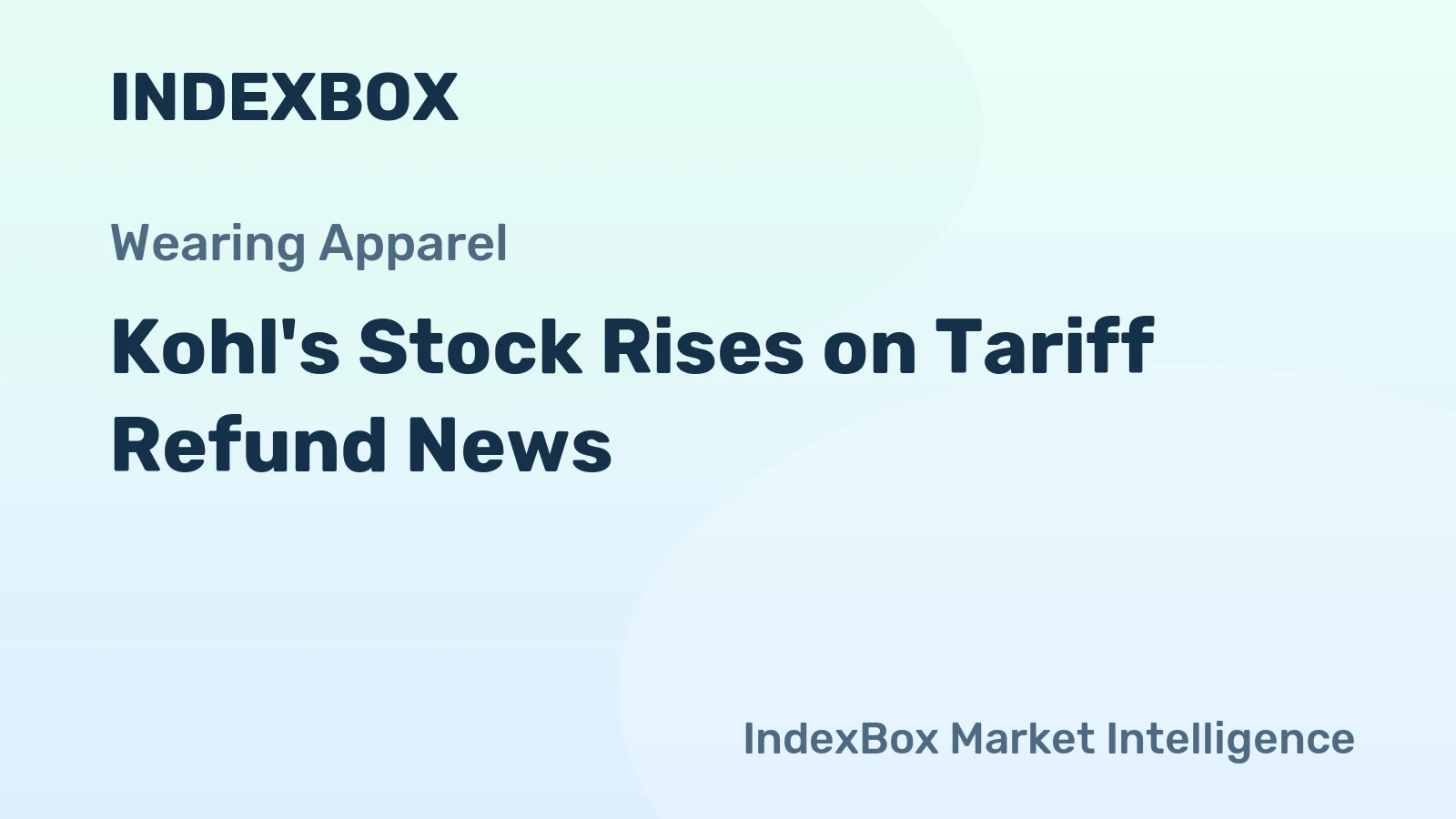 Kohl's Stock Rises on Tariff Refund News