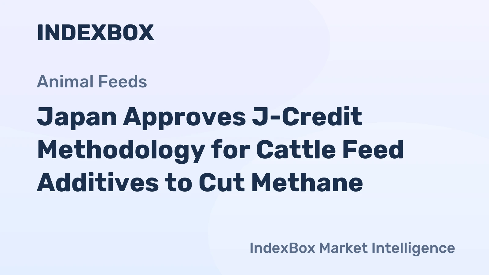 Japan Approves J-Credit Methodology for Cattle Feed Additives to Cut Methane