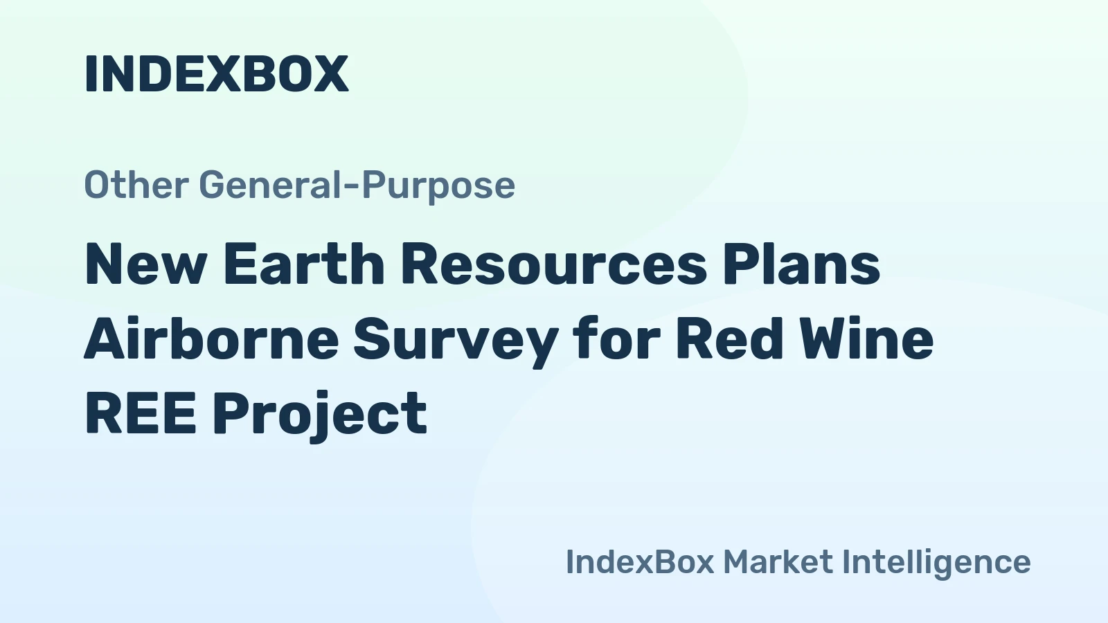 New Earth Resources Plans Airborne Survey for Red Wine REE Project