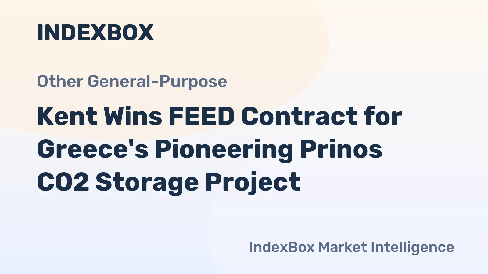 Kent Wins FEED Contract for Greece's Pioneering Prinos CO2 Storage Project