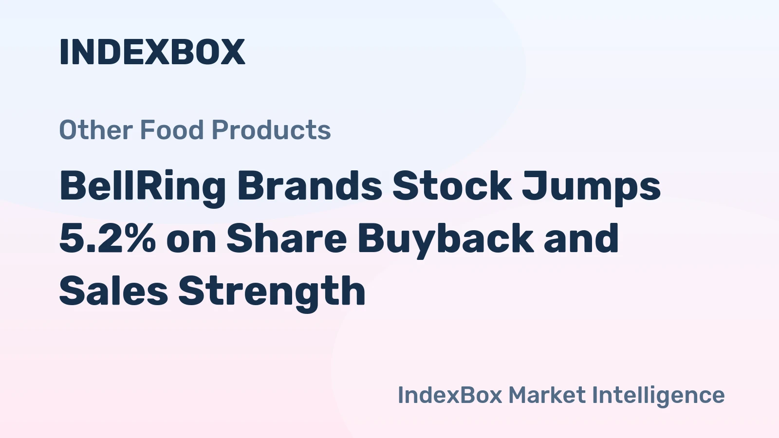 BellRing Brands Stock Jumps 5.2% on Share Buyback and Sales Strength