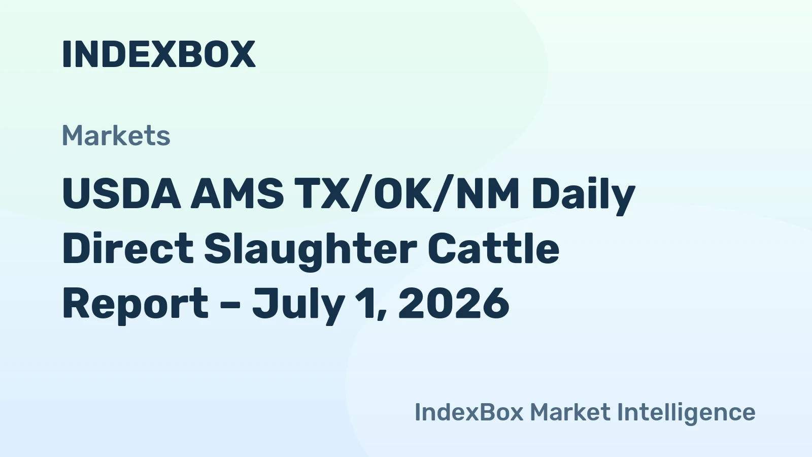 USDA AMS TX/OK/NM Daily Direct Slaughter Cattle Report – July 1, 2026