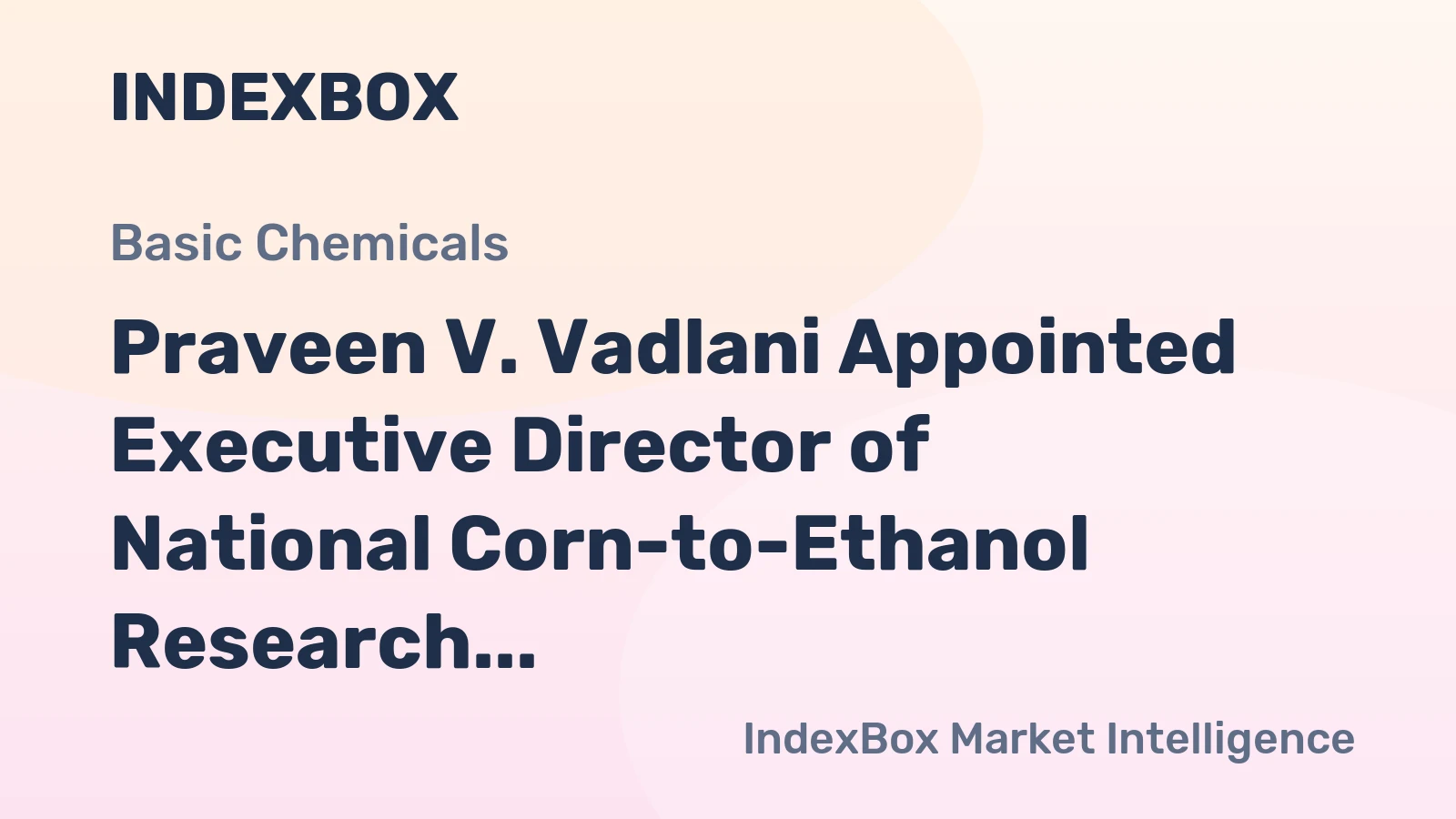Praveen V. Vadlani Appointed Executive Director of National Corn-to-Ethanol Research Center