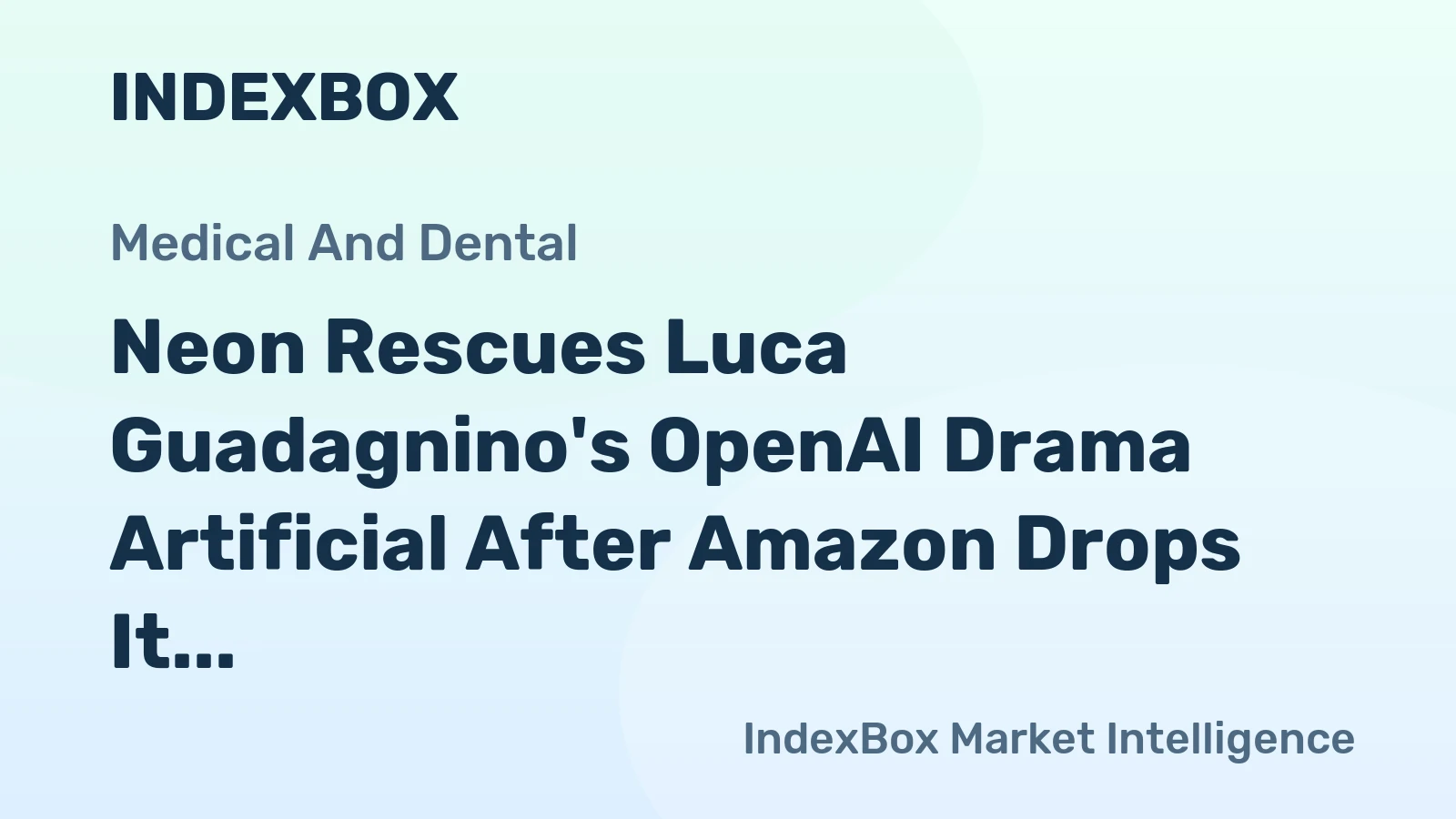 Neon Rescues Luca Guadagnino's OpenAI Drama Artificial After Amazon Drops It