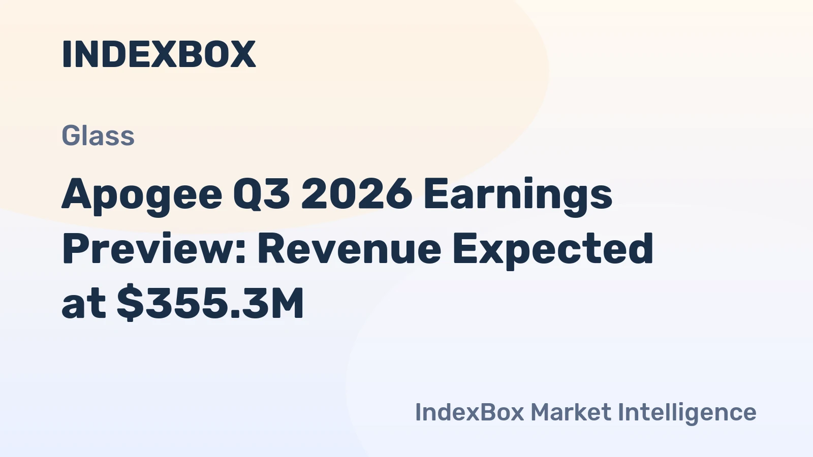 Apogee Q3 2026 Earnings Preview: Revenue Expected at $355.3M
