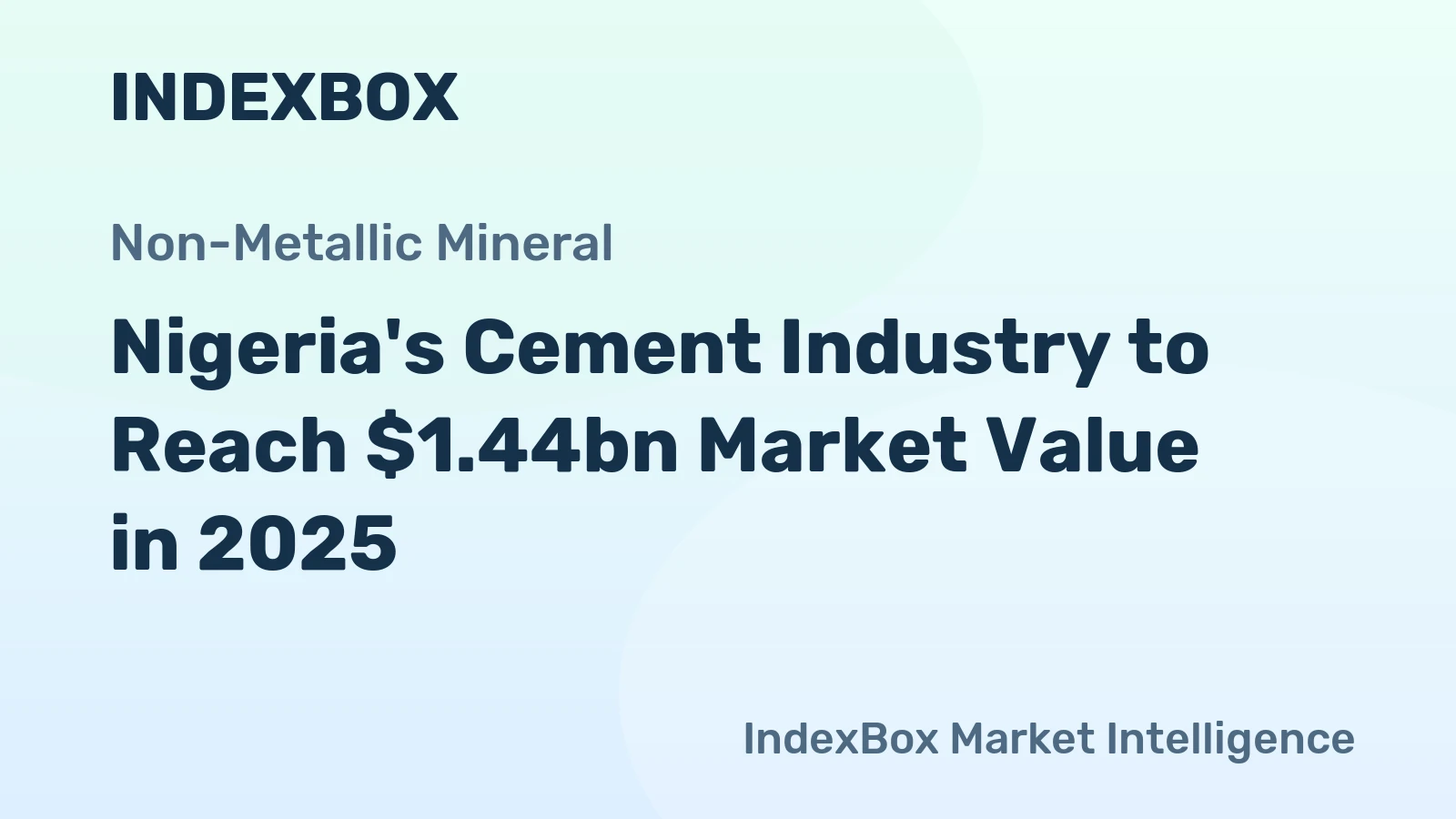 Nigeria's Cement Industry to Reach $1.44bn Market Value in 2025