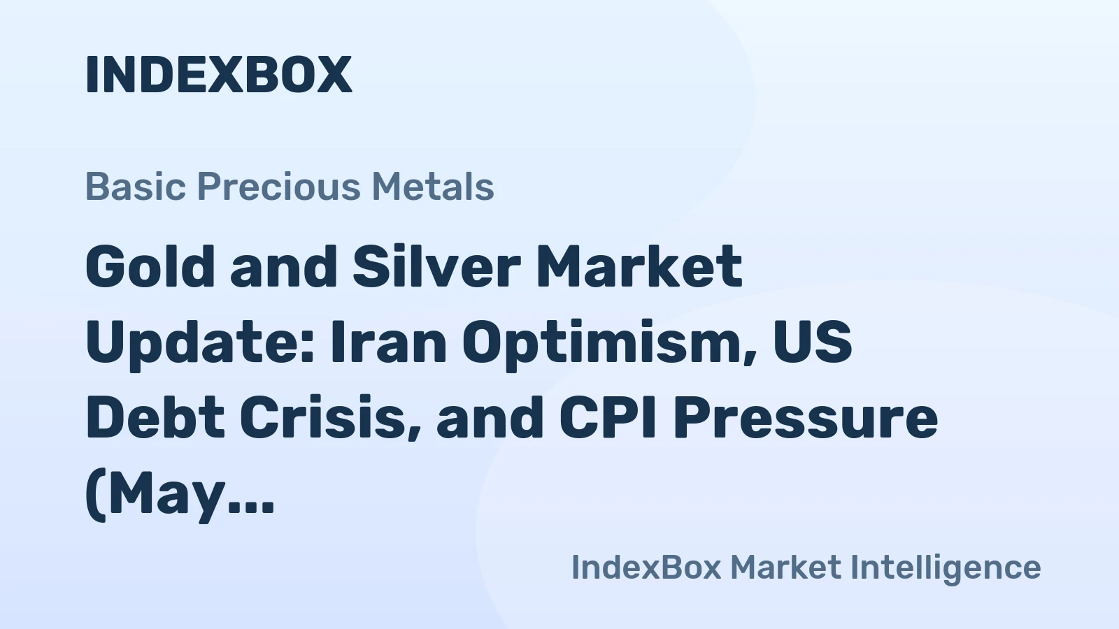 Gold and Silver Market Update: Iran Optimism, US Debt Crisis, and CPI Pressure (May 2026)