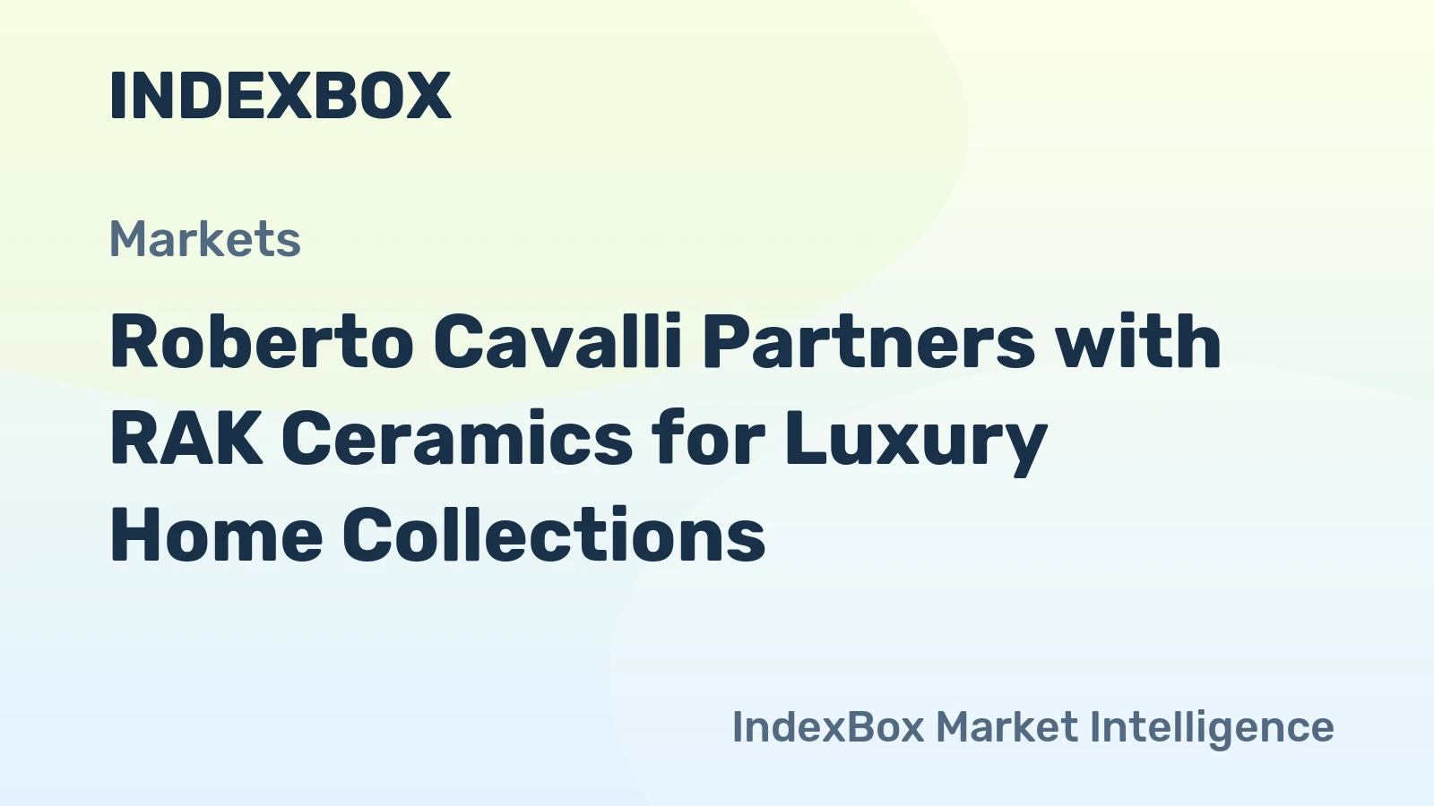 Roberto Cavalli Partners with RAK Ceramics for Luxury Home Collections