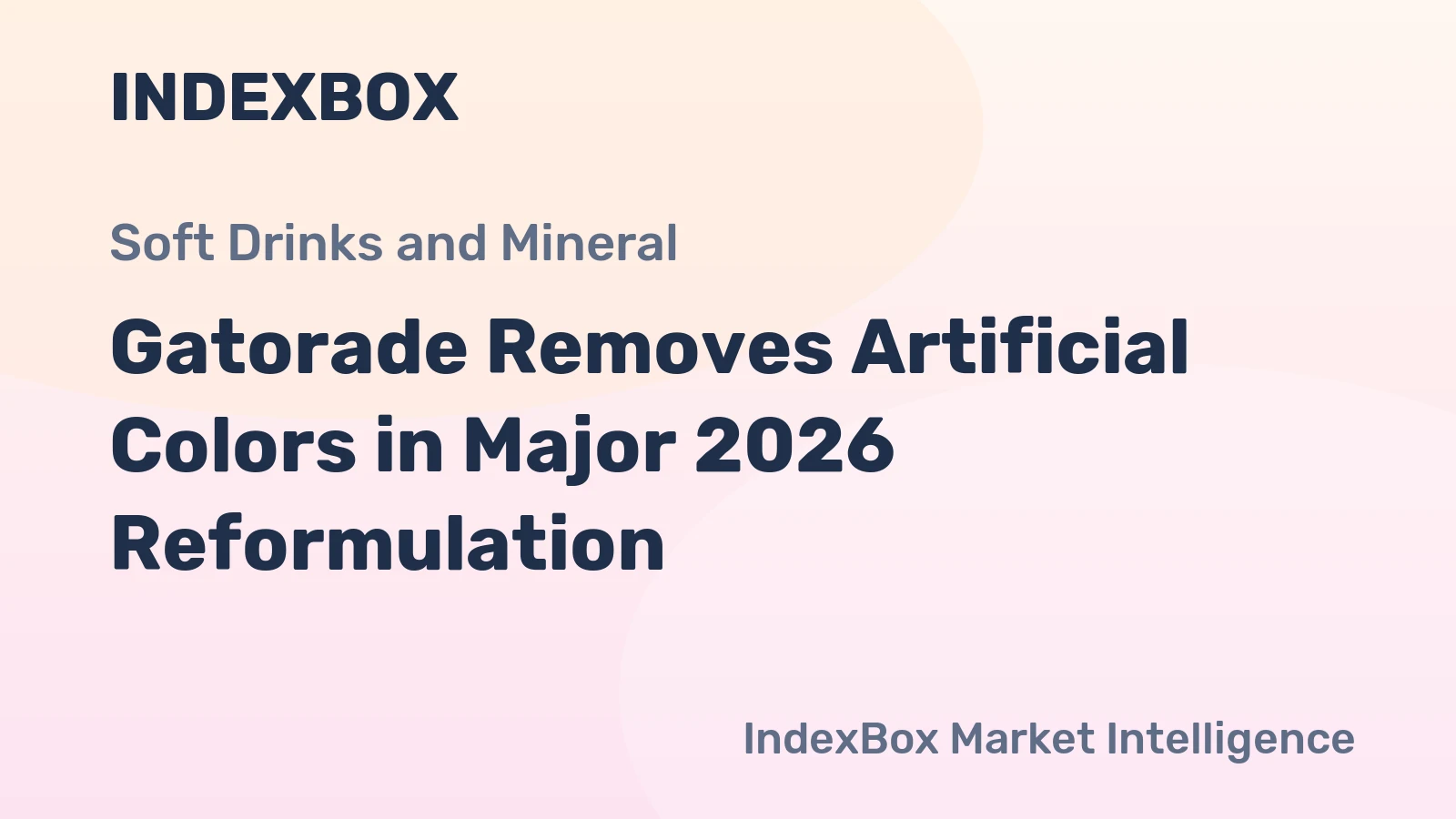 Gatorade Removes Artificial Colors in Major 2026 Reformulation