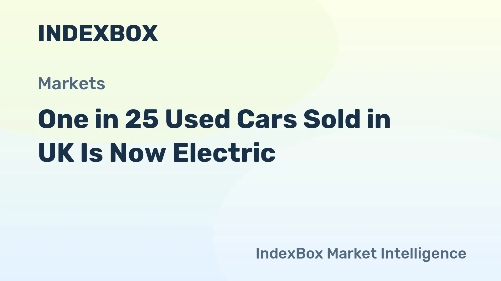One in 25 Used Cars Sold in UK Is Now Electric