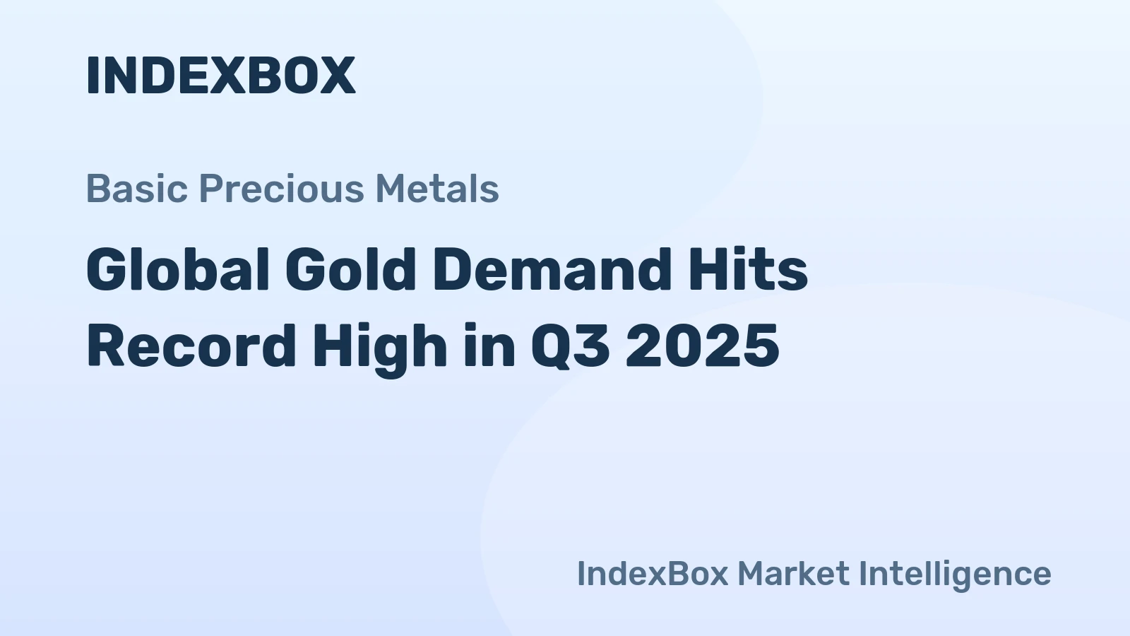 Global Gold Demand Hits Record High in Q3 2025