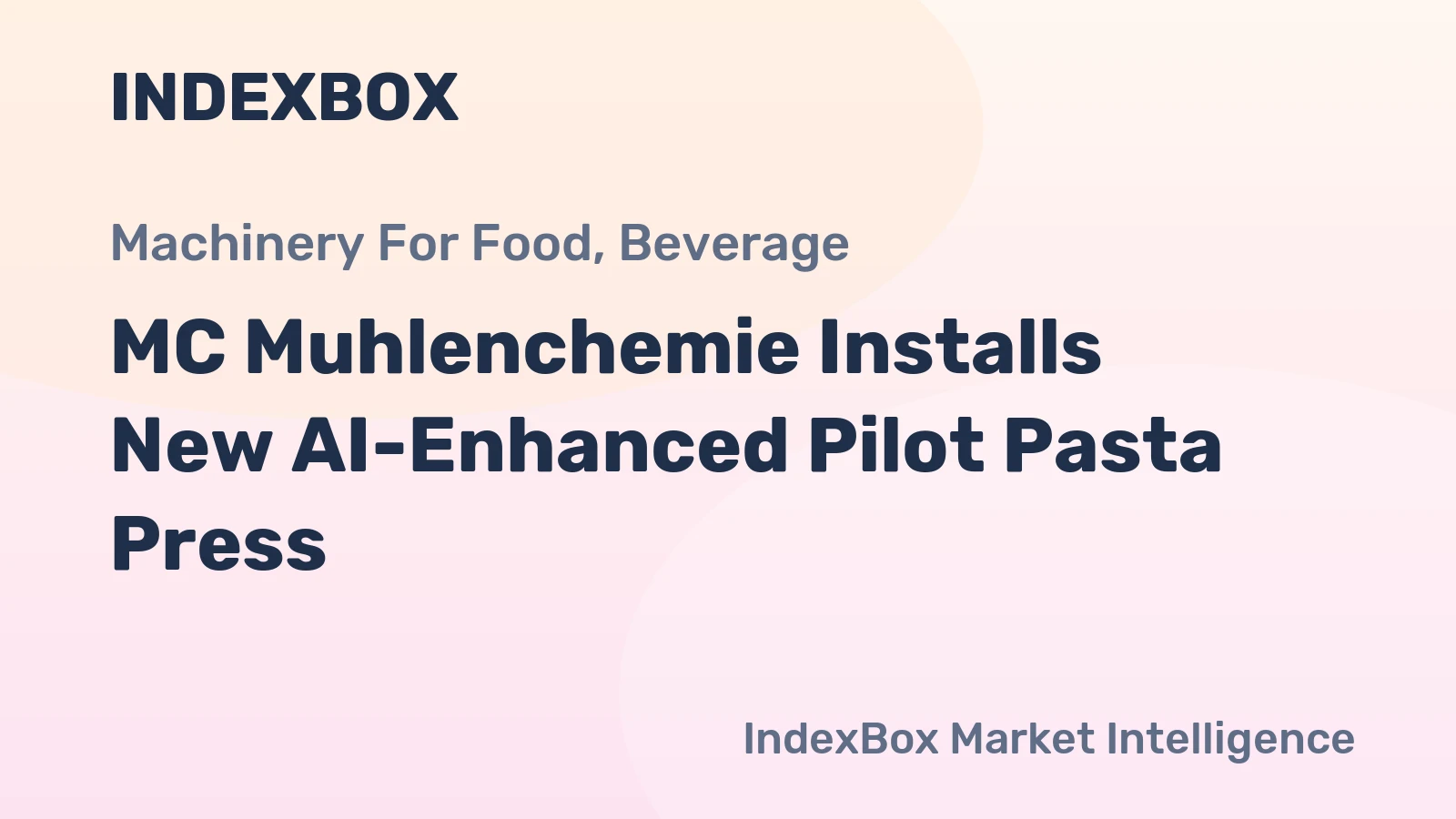 MC Muhlenchemie Installs New AI-Enhanced Pilot Pasta Press