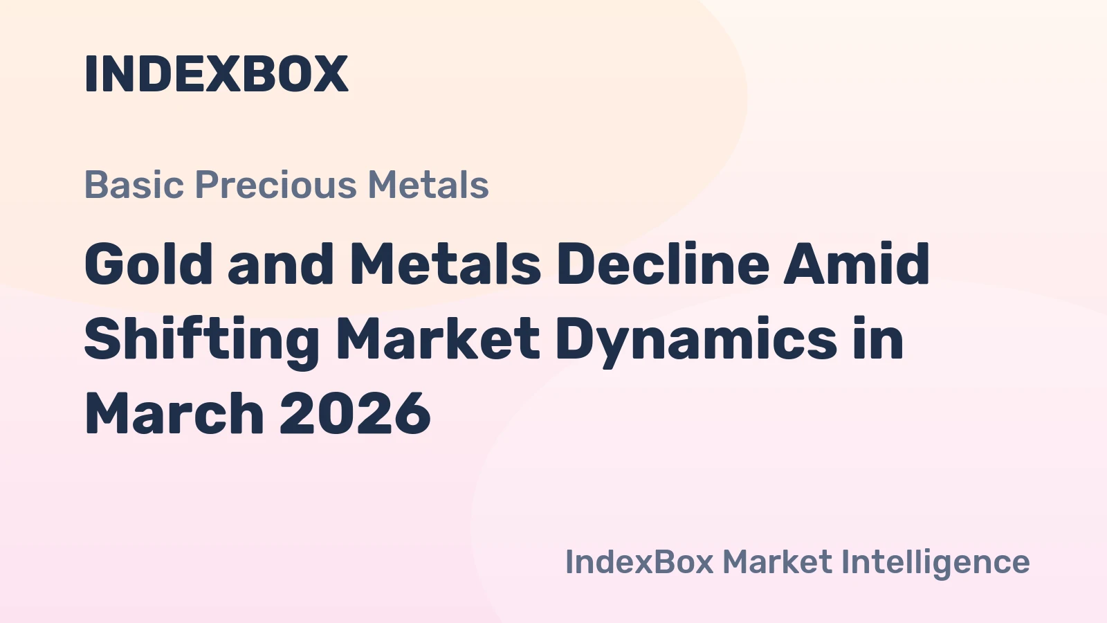 Gold and Metals Decline Amid Shifting Market Dynamics in March 2026