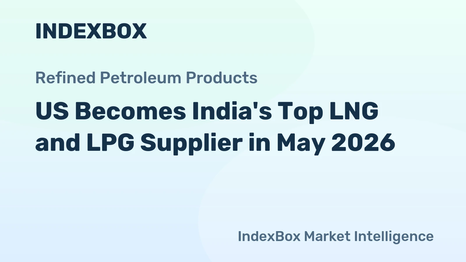 US Becomes India's Top LNG and LPG Supplier in May 2026