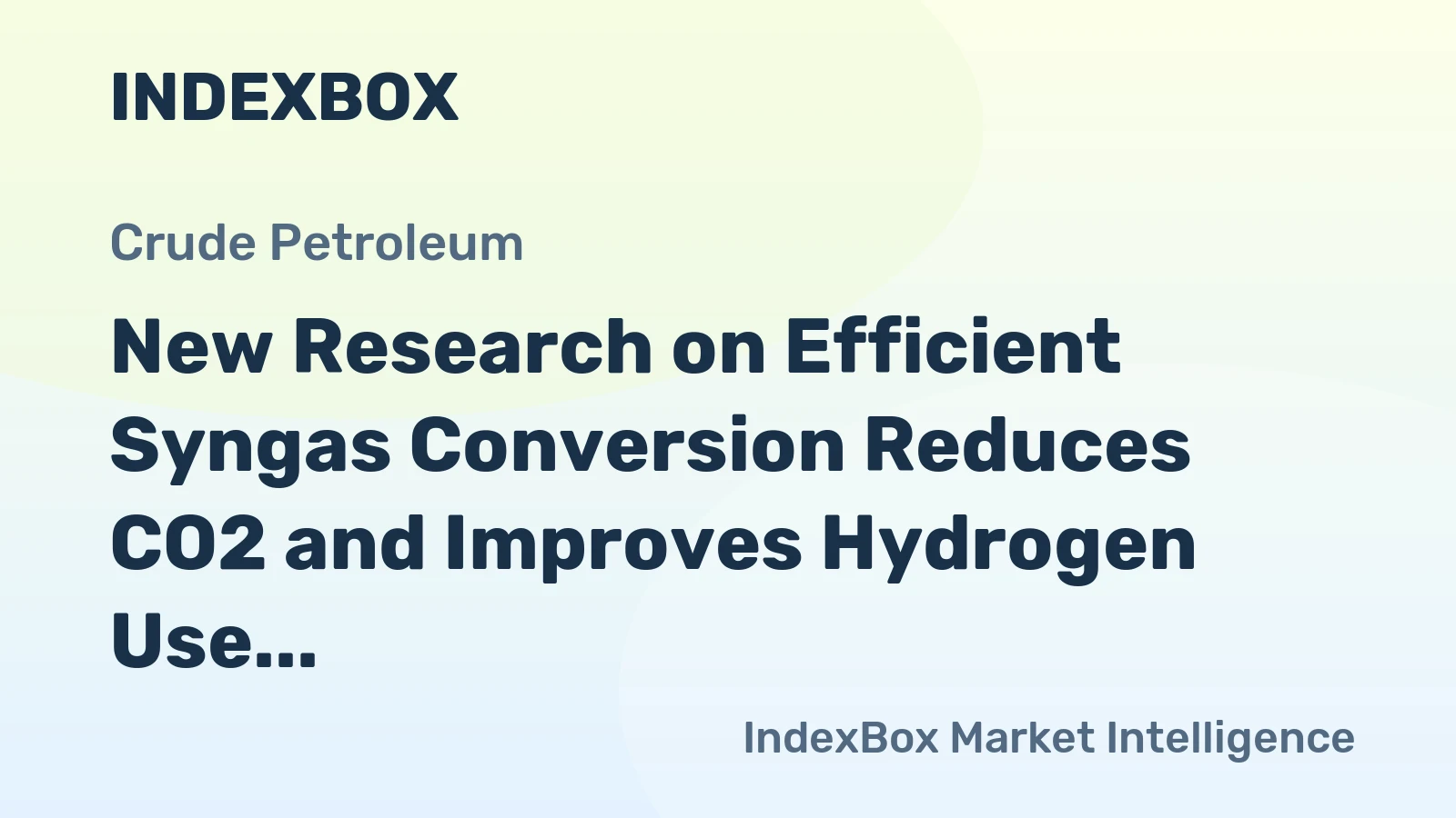 New Research on Efficient Syngas Conversion Reduces CO2 and Improves Hydrogen Use