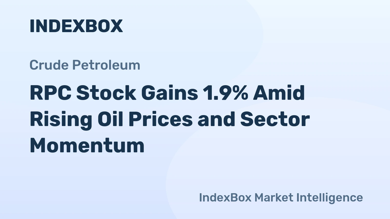 RPC Stock Gains 1.9% Amid Rising Oil Prices and Sector Momentum