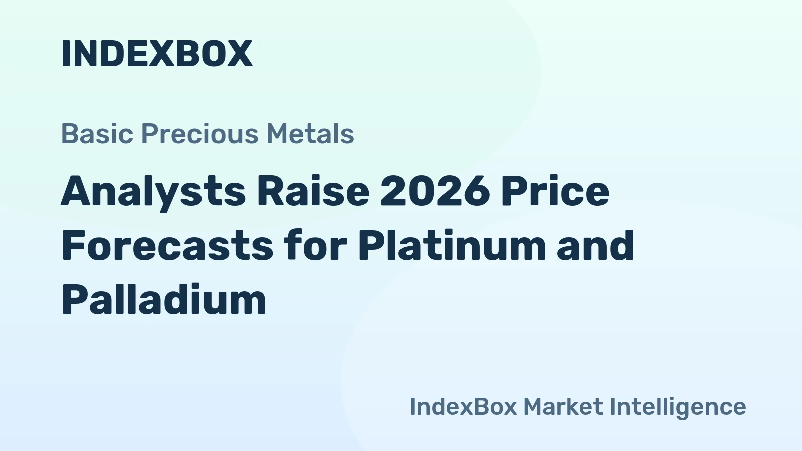 Analysts Raise 2026 Price Forecasts for Platinum and Palladium