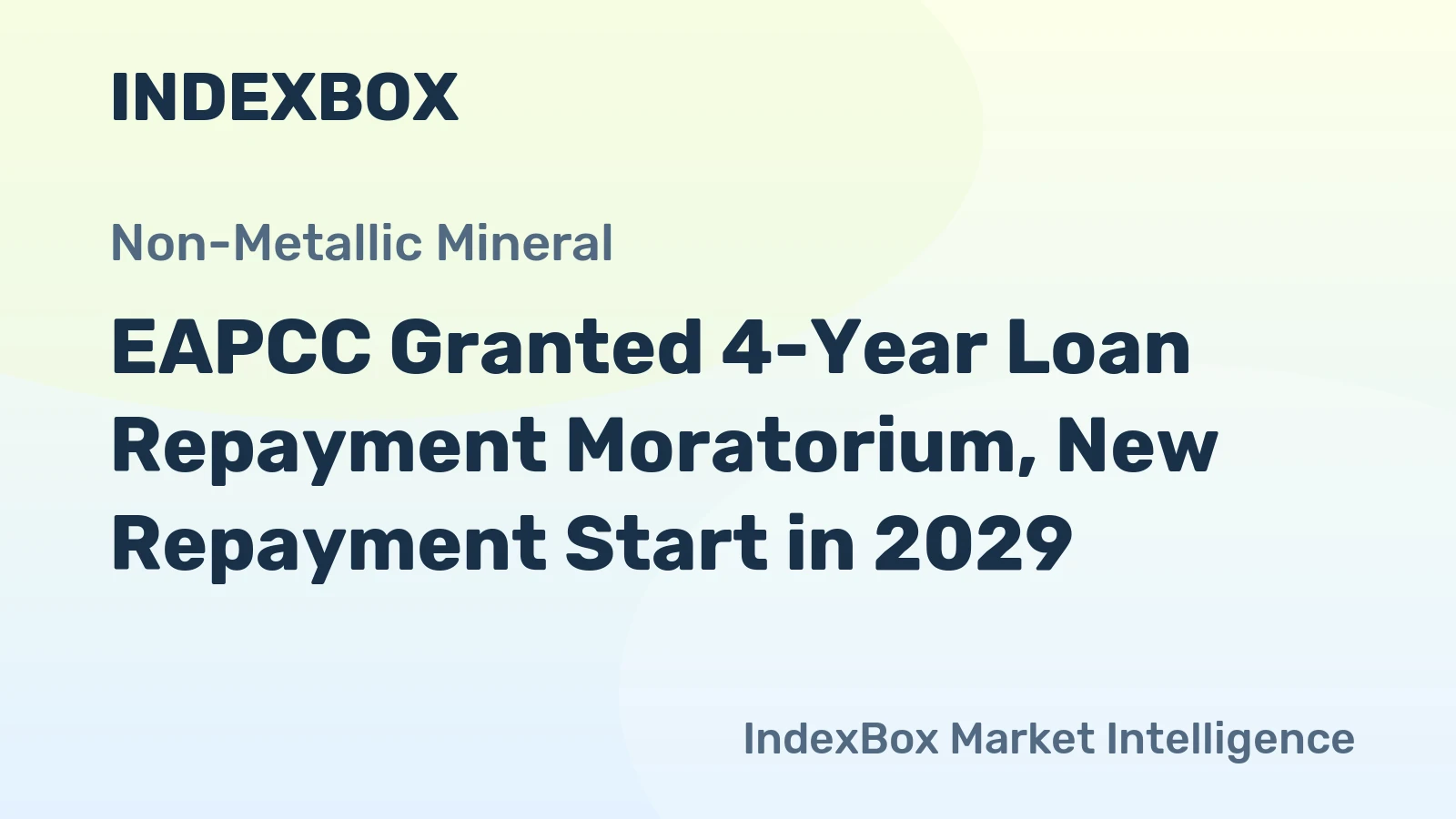 EAPCC Granted 4-Year Loan Repayment Moratorium, New Repayment Start in 2029