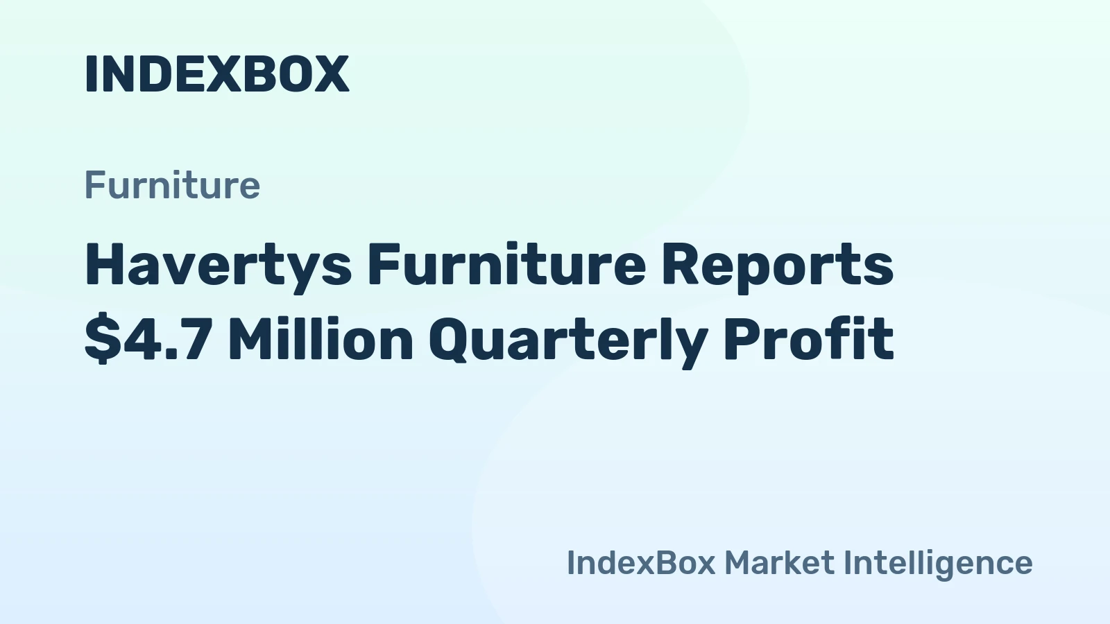 Havertys Furniture Reports $4.7 Million Quarterly Profit