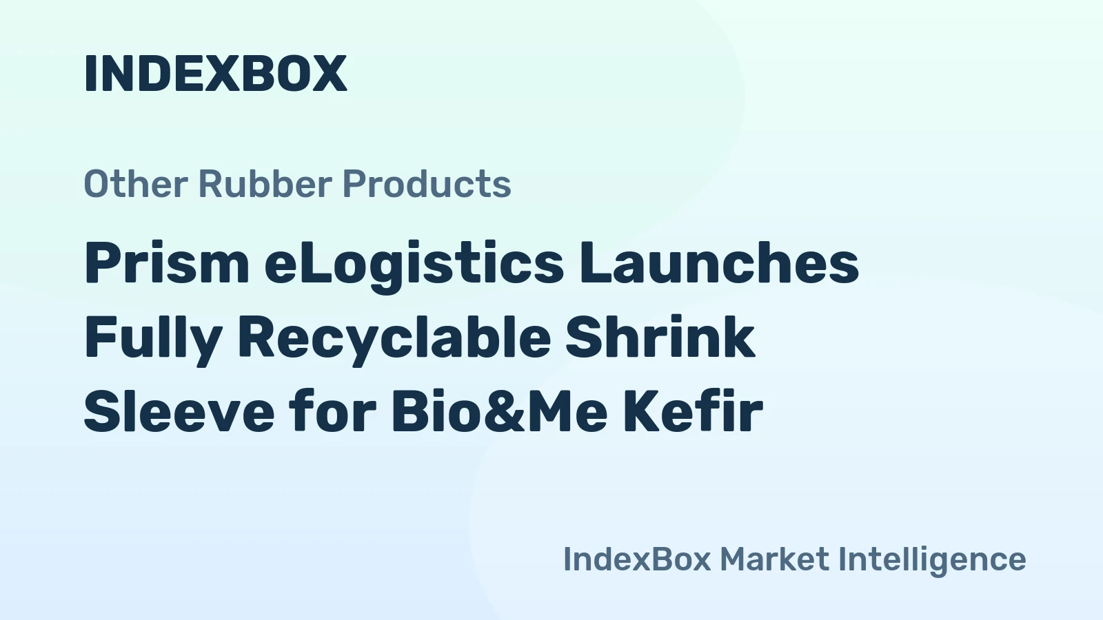 Prism eLogistics Launches Fully Recyclable Shrink Sleeve for Bio&Me Kefir