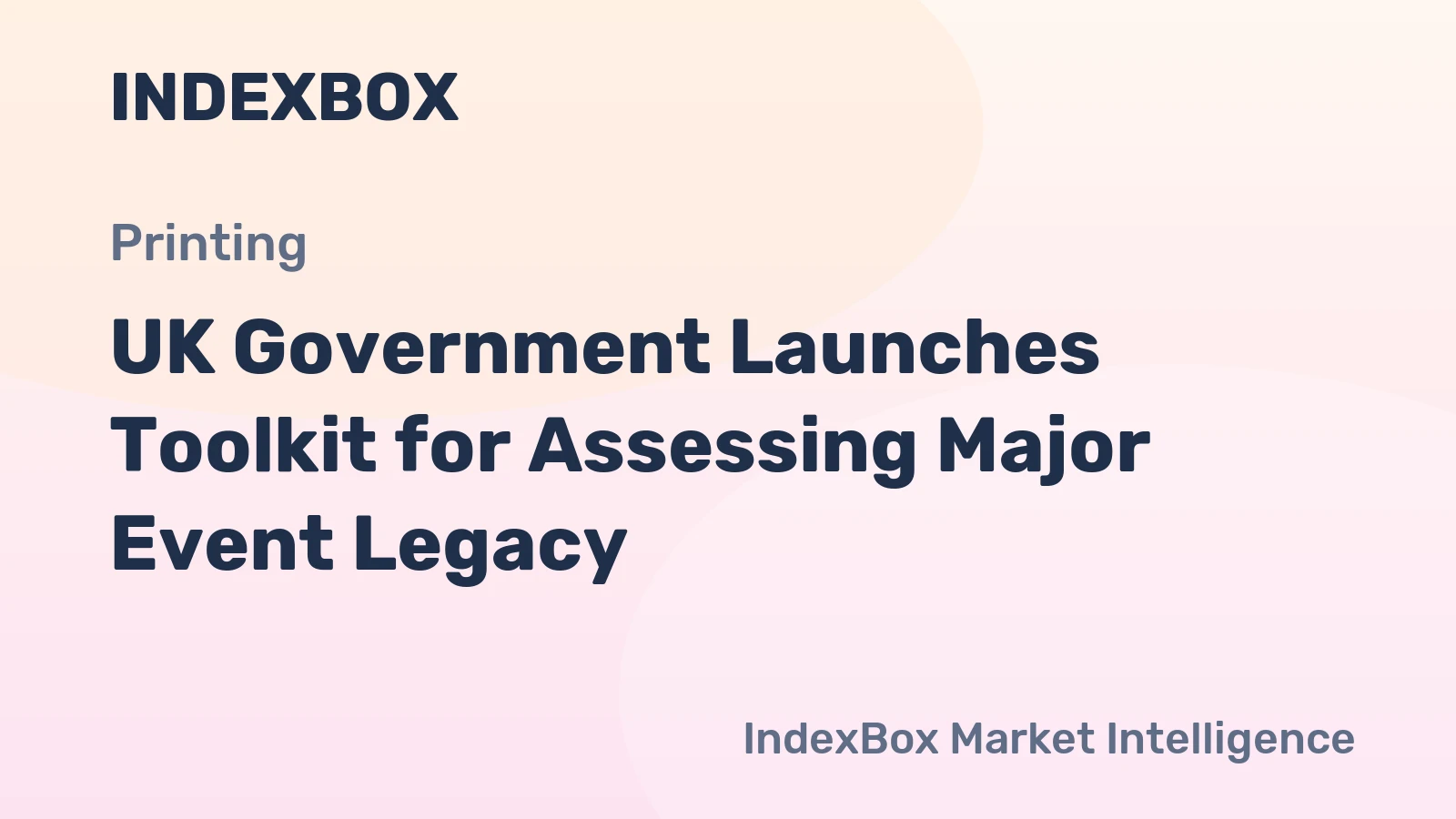 UK Government Launches Toolkit for Assessing Major Event Legacy