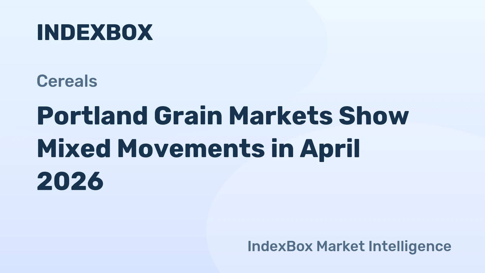 Portland Grain Markets Show Mixed Movements in April 2026