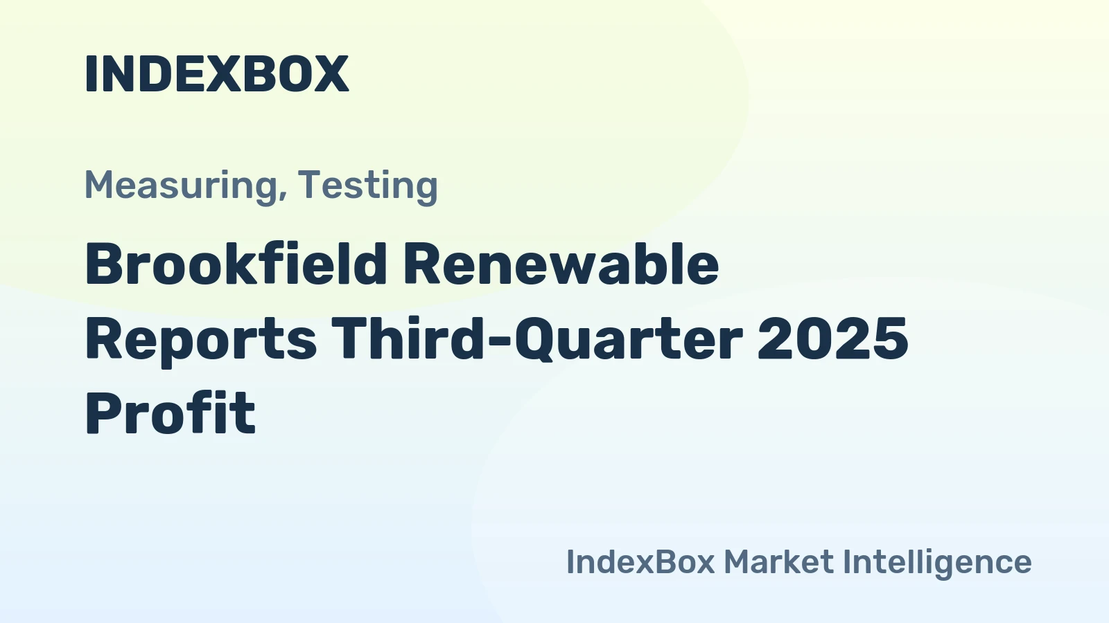 Brookfield Renewable Reports Third-Quarter 2025 Profit