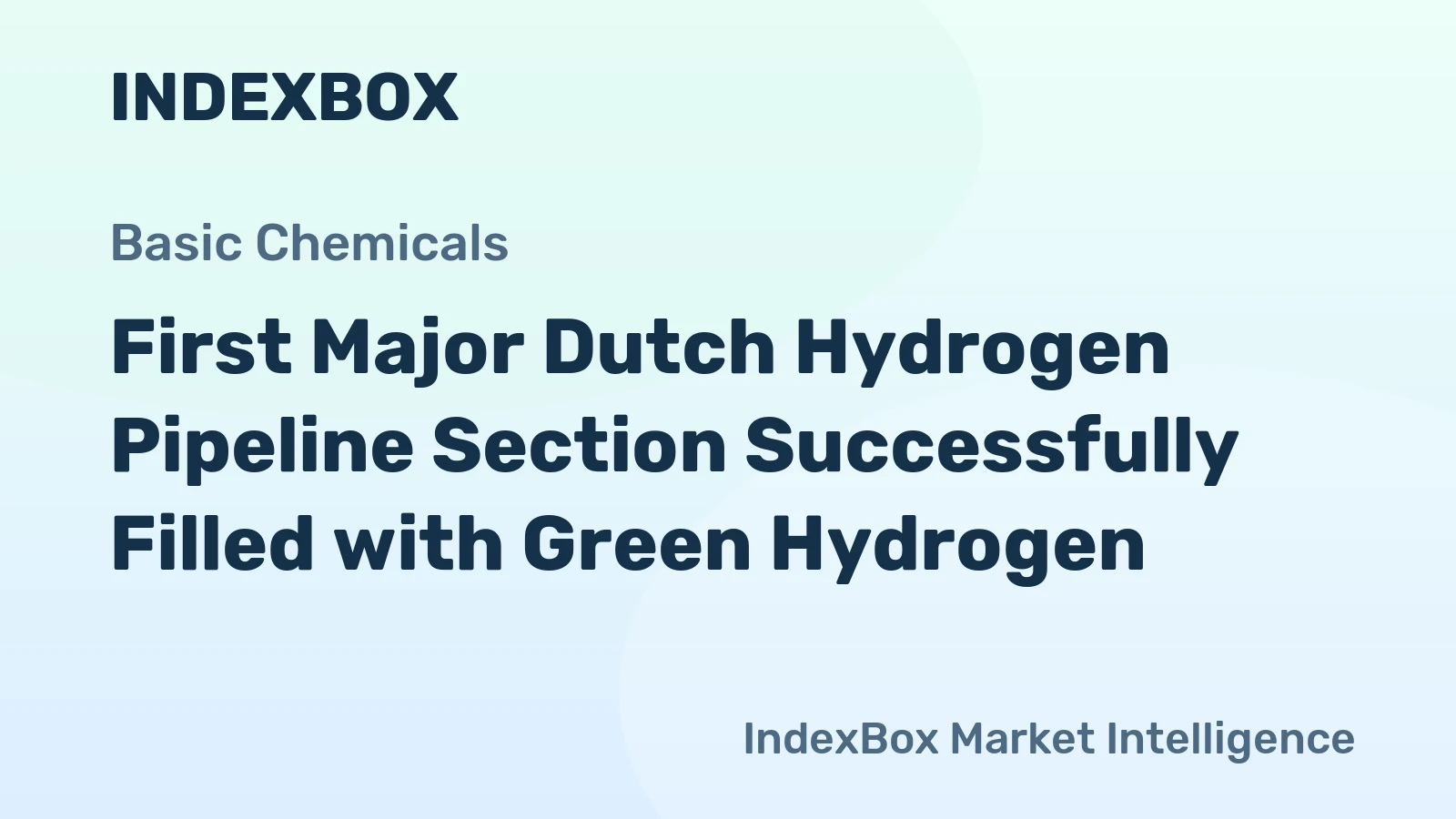 First Major Dutch Hydrogen Pipeline Section Successfully Filled with Green Hydrogen