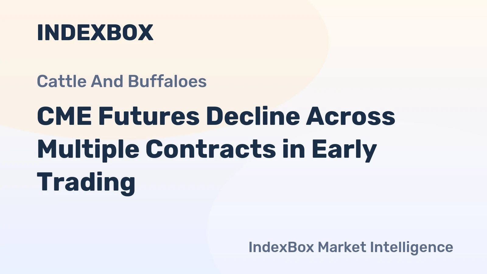 CME Futures Decline Across Multiple Contracts in Early Trading