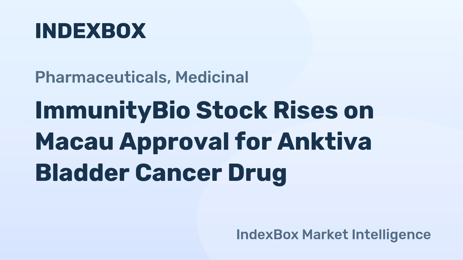 ImmunityBio Stock Rises on Macau Approval for Anktiva Bladder Cancer Drug