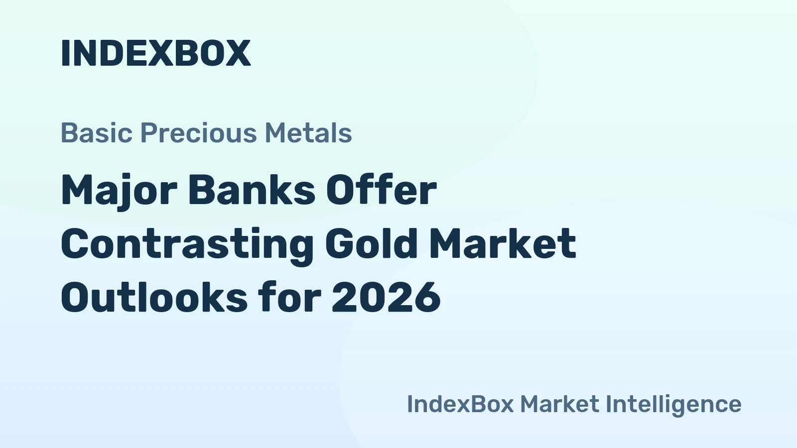 Major Banks Offer Contrasting Gold Market Outlooks for 2026