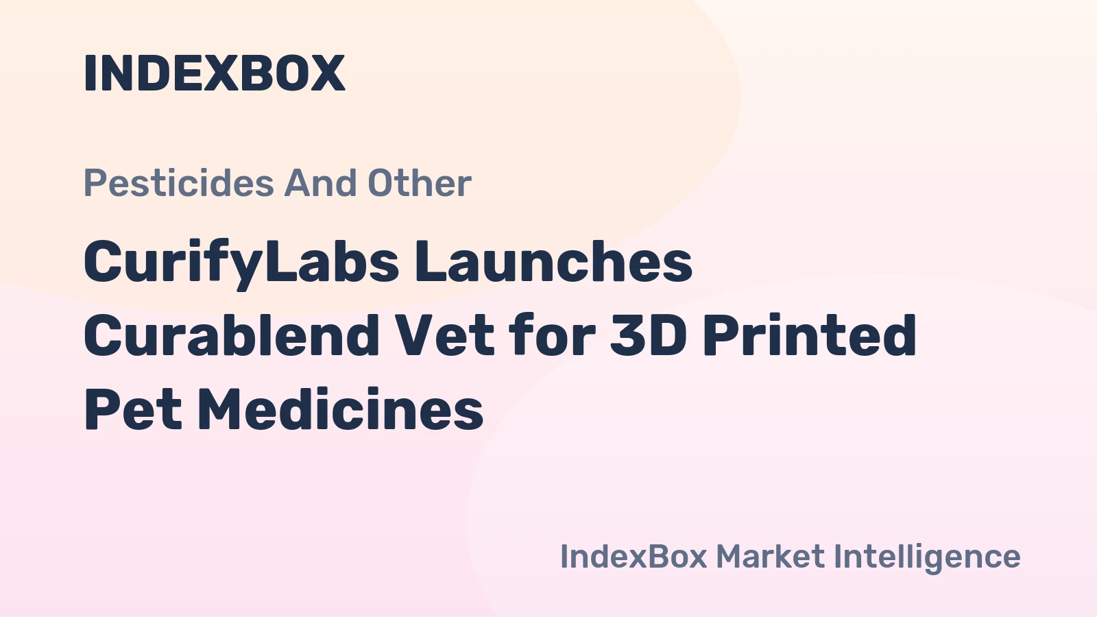 CurifyLabs Launches Curablend Vet for 3D Printed Pet Medicines