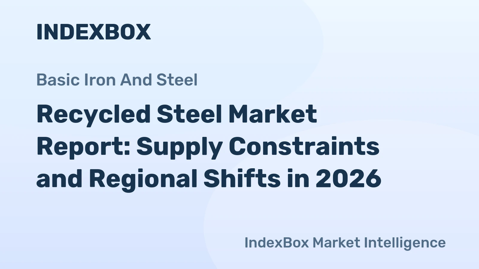 Recycled Steel Market Report: Supply Constraints and Regional Shifts in 2026