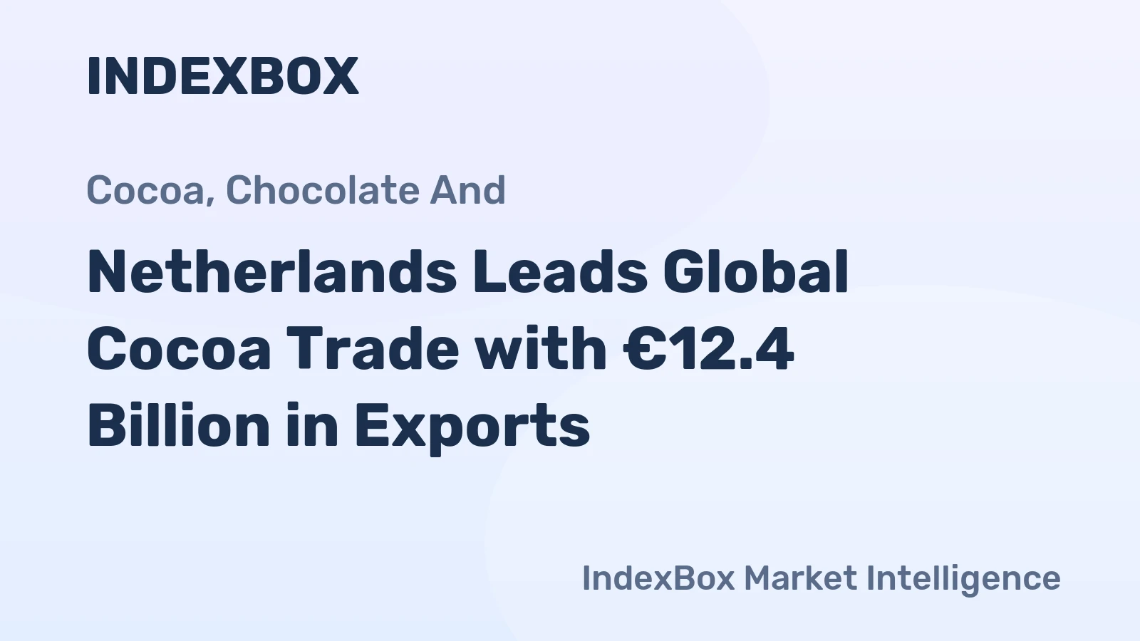 Netherlands Leads Global Cocoa Trade with €12.4 Billion in Exports