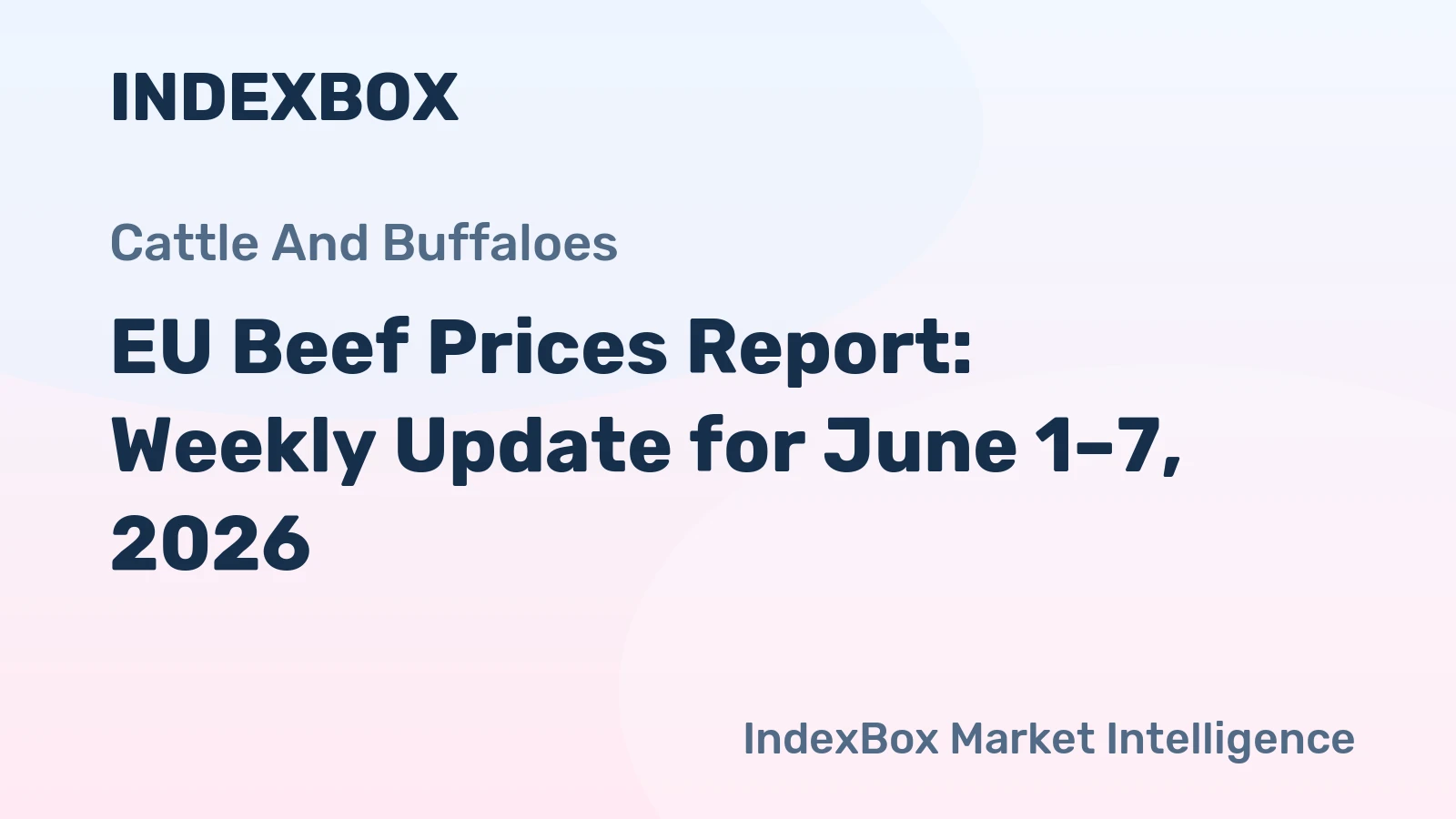 EU Beef Prices Report: Weekly Update for June 1–7, 2026
