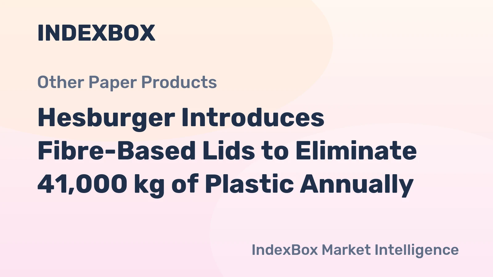 Hesburger Introduces Fibre-Based Lids to Eliminate 41,000 kg of Plastic Annually