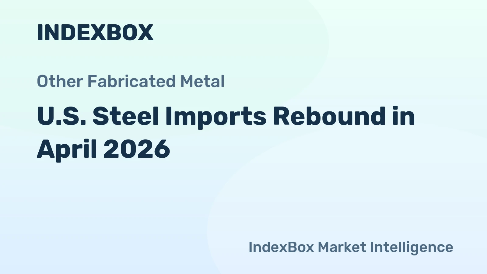 U.S. Steel Imports Rebound in April 2026