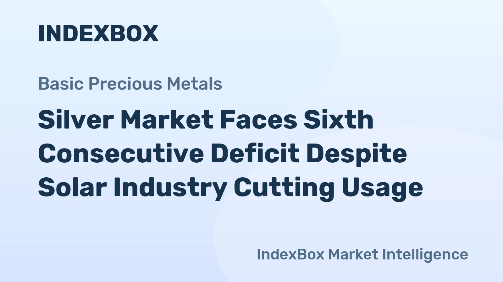 Silver Market Faces Sixth Consecutive Deficit Despite Solar Industry Cutting Usage