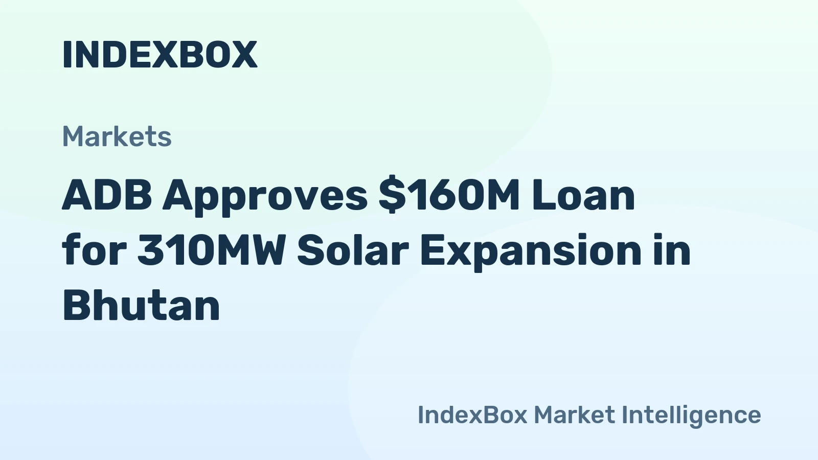 ADB Approves $160M Loan for 310MW Solar Expansion in Bhutan
