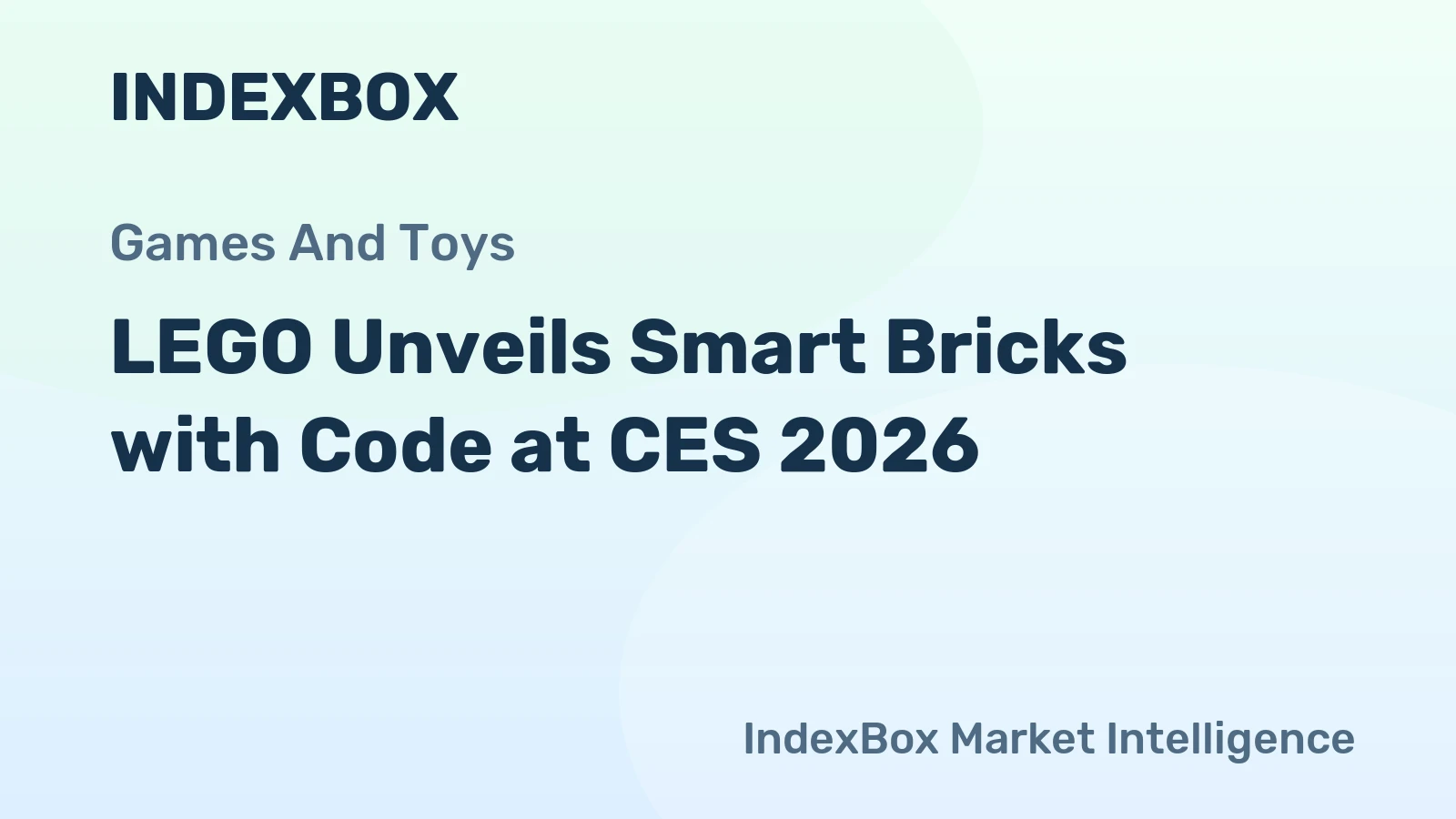 LEGO Unveils Smart Bricks with Code at CES 2026