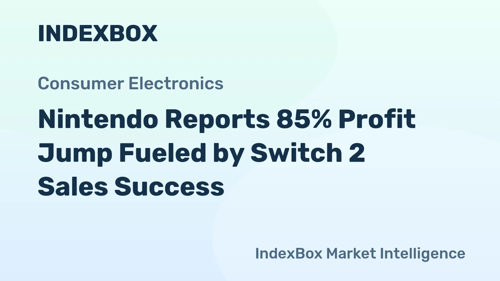 Nintendo Reports 85% Profit Jump Fueled by Switch 2 Sales Success