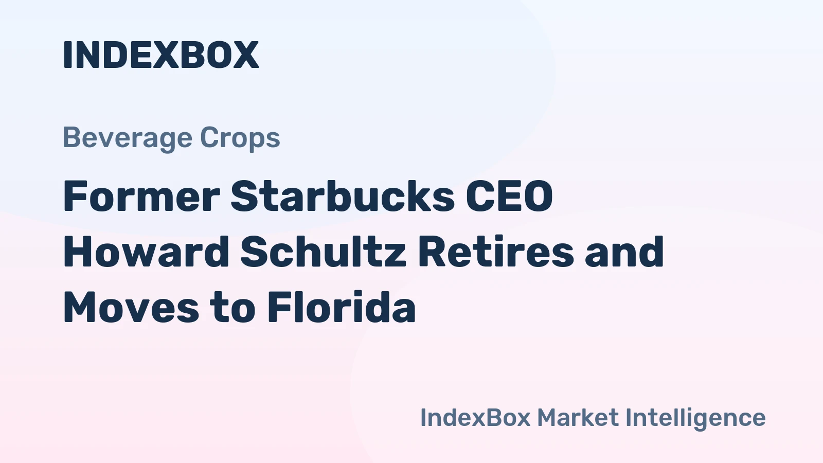 Former Starbucks CEO Howard Schultz Retires and Moves to Florida