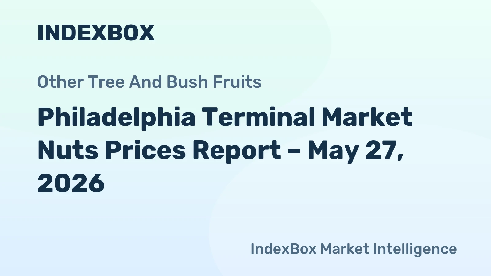 Philadelphia Terminal Market Nuts Prices Report – May 27, 2026